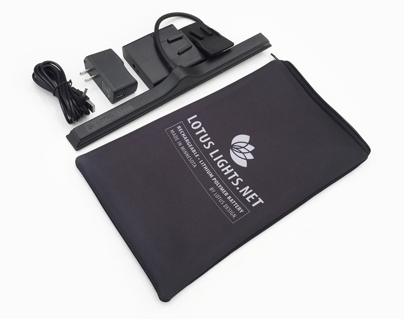 Rechargeable Lithium Battery Powered LED Light - Pure White Light, a ...